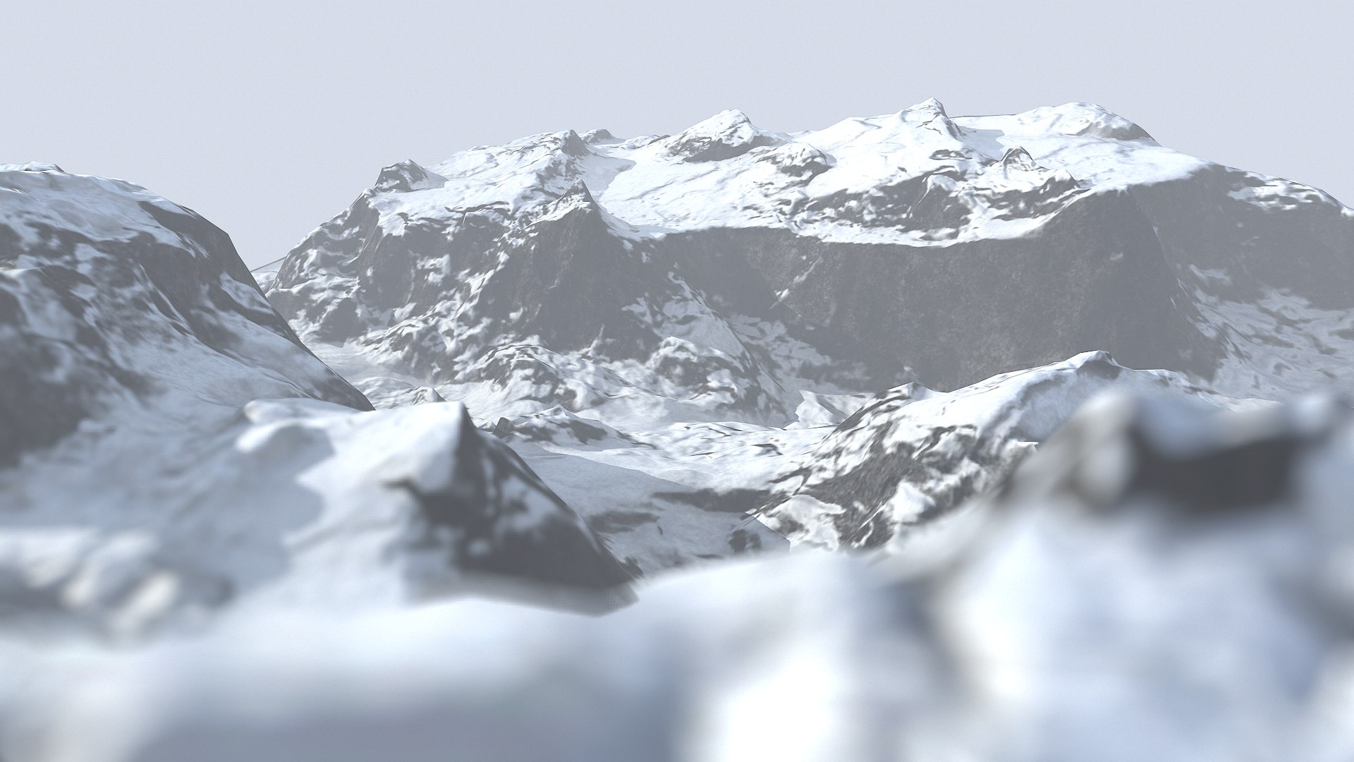 3D Model Canyon Snow - TurboSquid 1409276