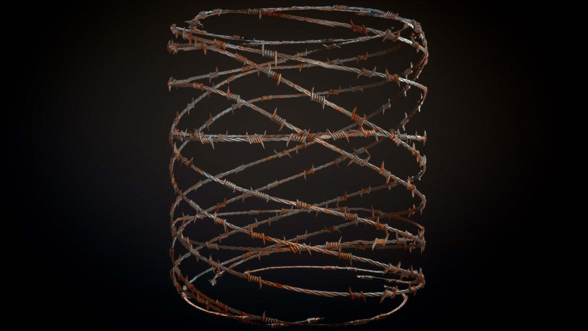 3D Seamless Barbed Wire Textures Materials Texture - TurboSquid 2329101