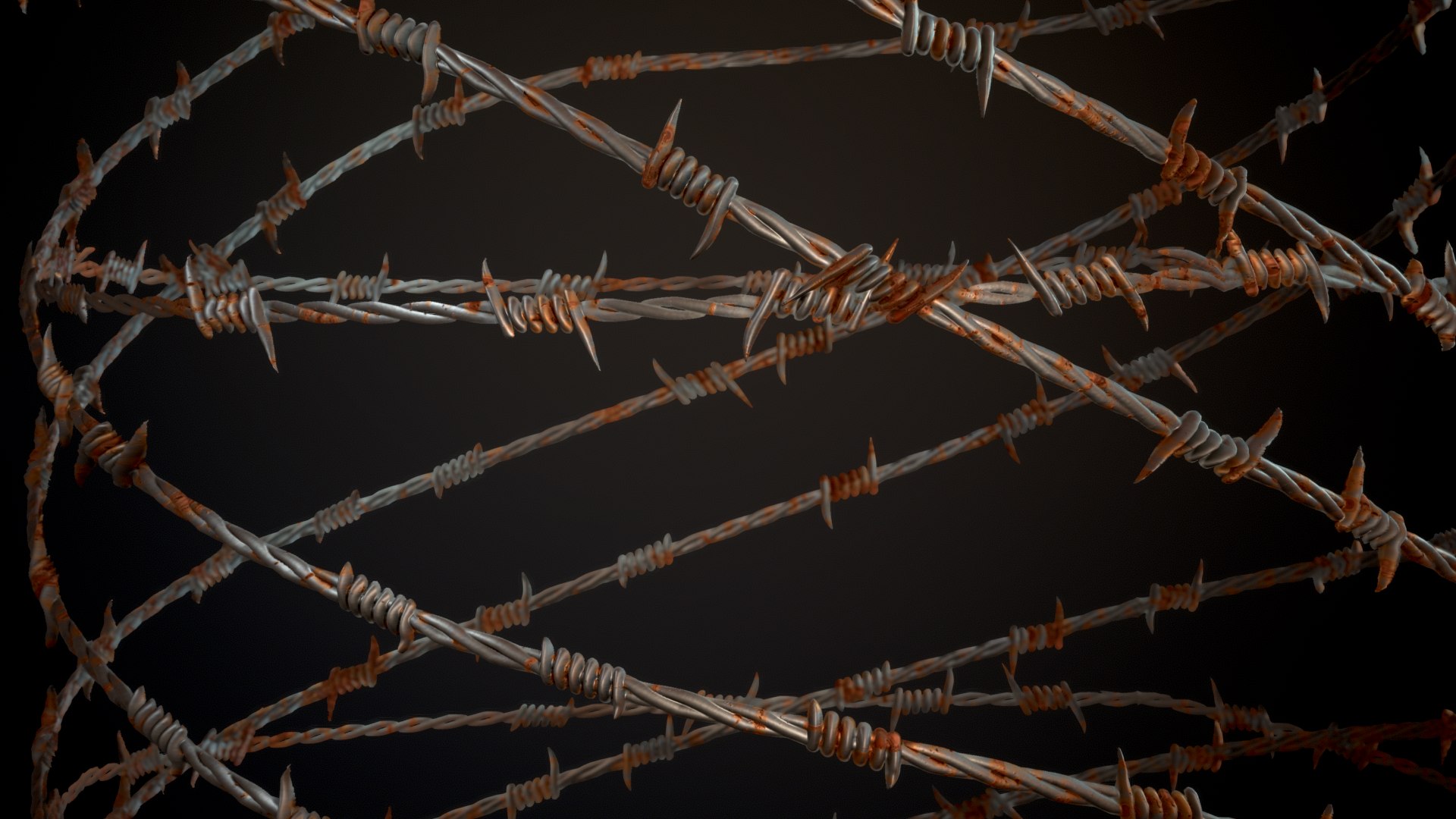3D Seamless Barbed Wire Textures Materials Texture - TurboSquid 2329101