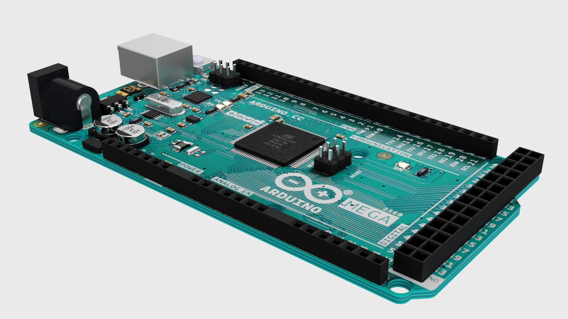 Arduino Mega 25603D模型 - TurboSquid 2259758