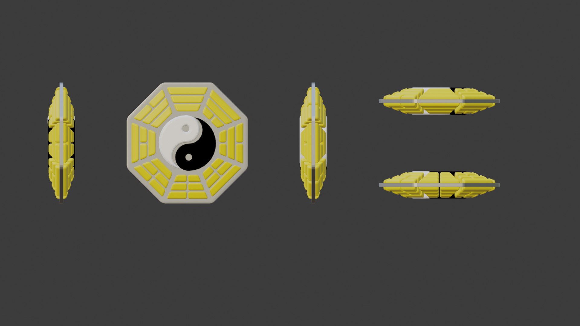 3D Bagua Yin Yang Model - TurboSquid 1680066