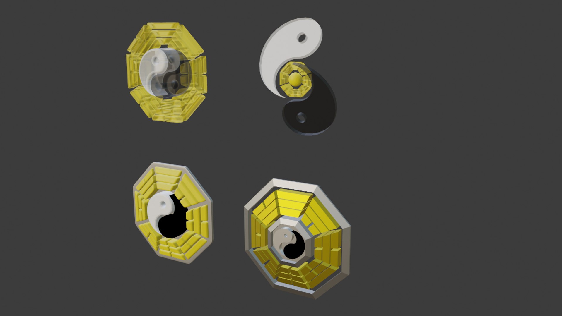 3D Bagua Yin Yang Model - TurboSquid 1680066