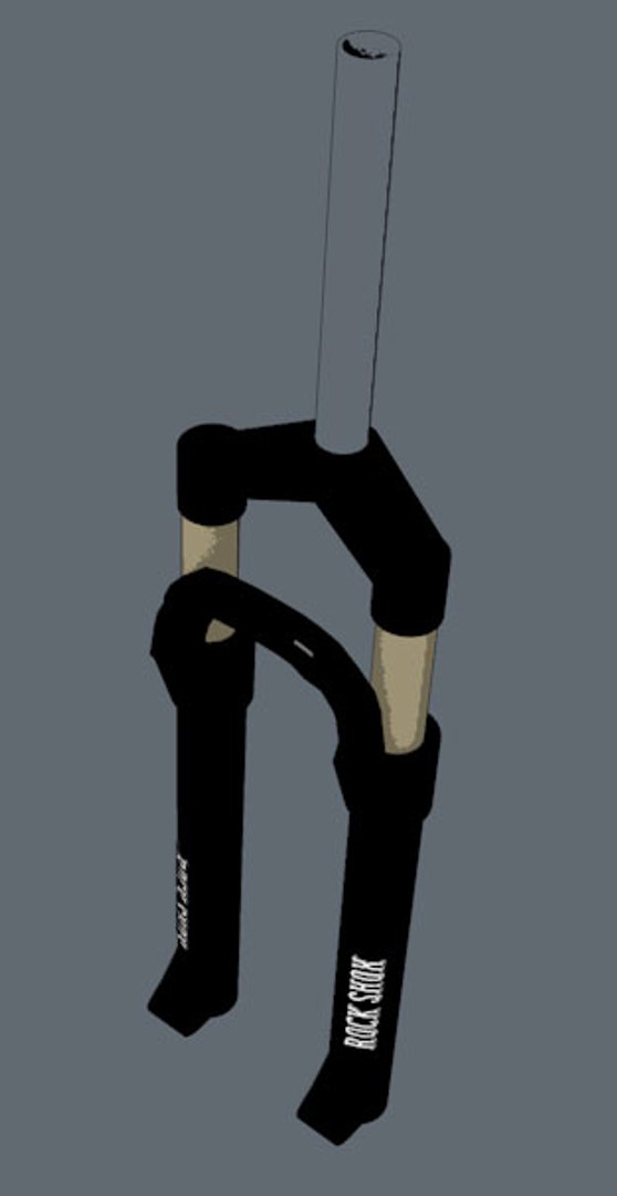 3d rock shox fork model