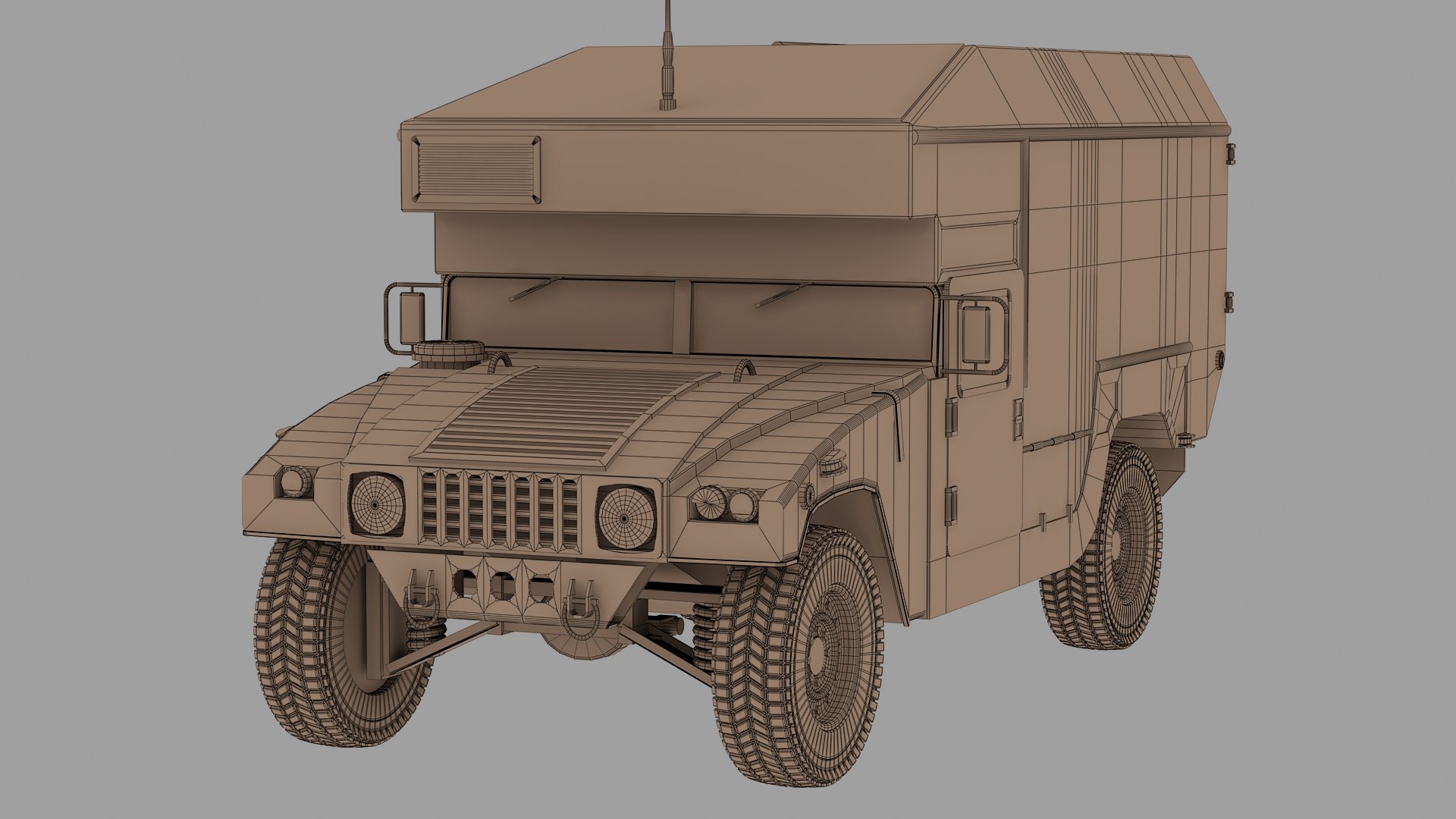 3D M997 Military Ambulance - TurboSquid 1596795