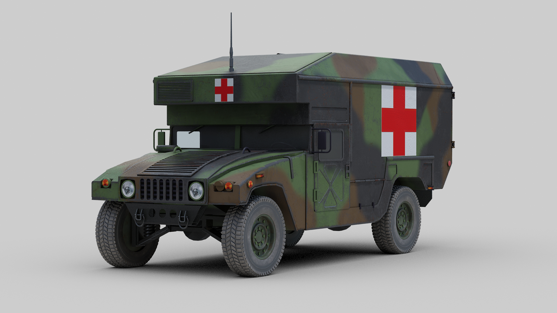 3D M997 Military Ambulance - TurboSquid 1596795