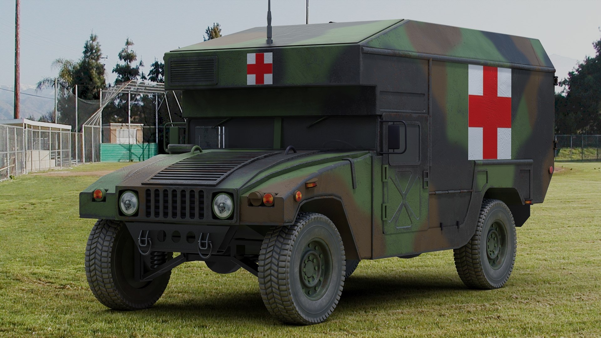 3D M997 Military Ambulance - TurboSquid 1596795