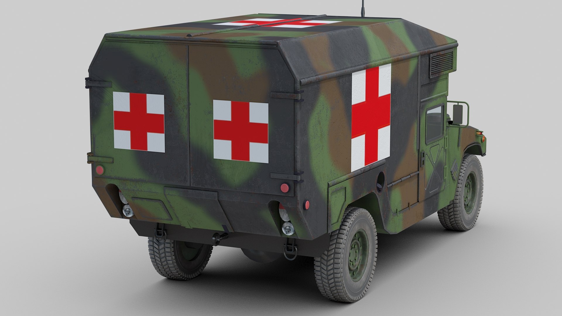 3D M997 Military Ambulance - TurboSquid 1596795