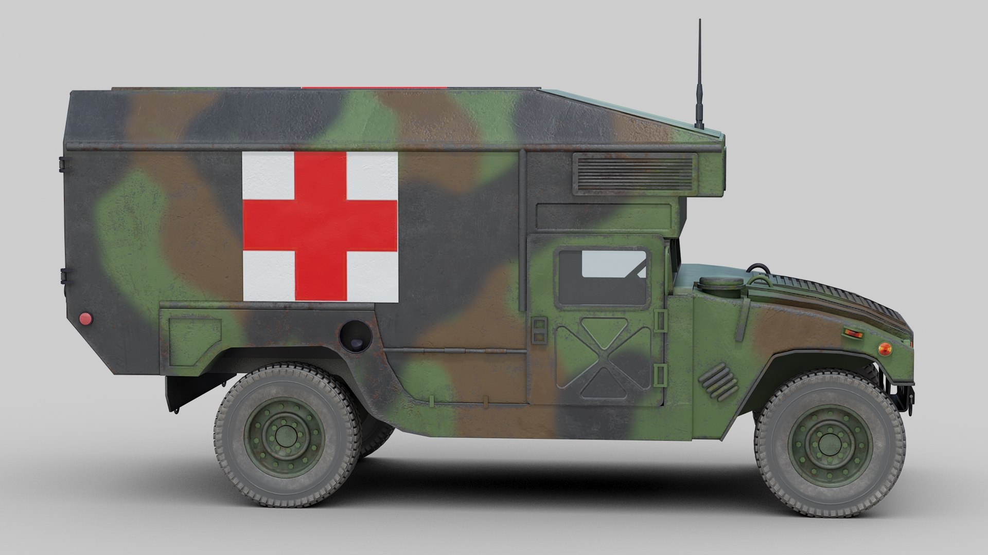 3D M997 Military Ambulance - TurboSquid 1596795