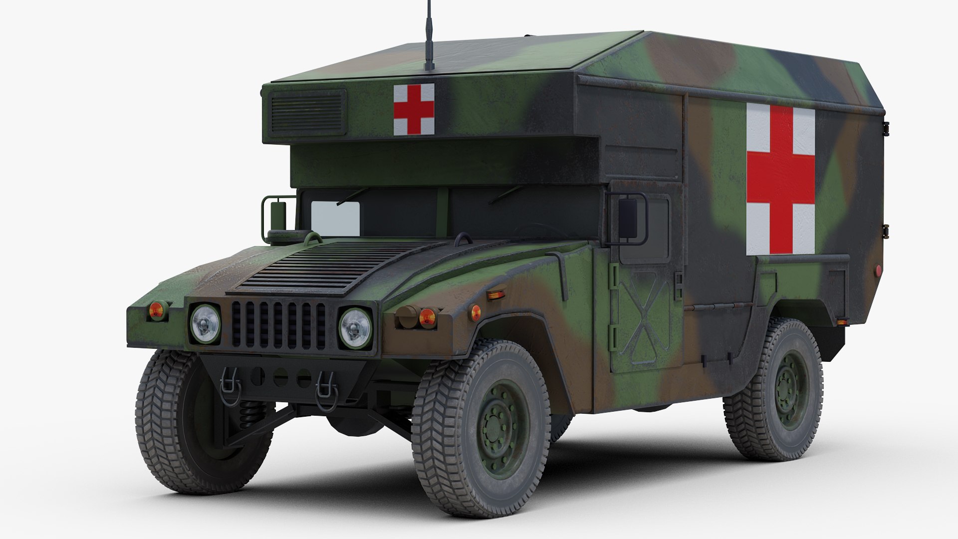 3D M997 Military Ambulance - TurboSquid 1596795