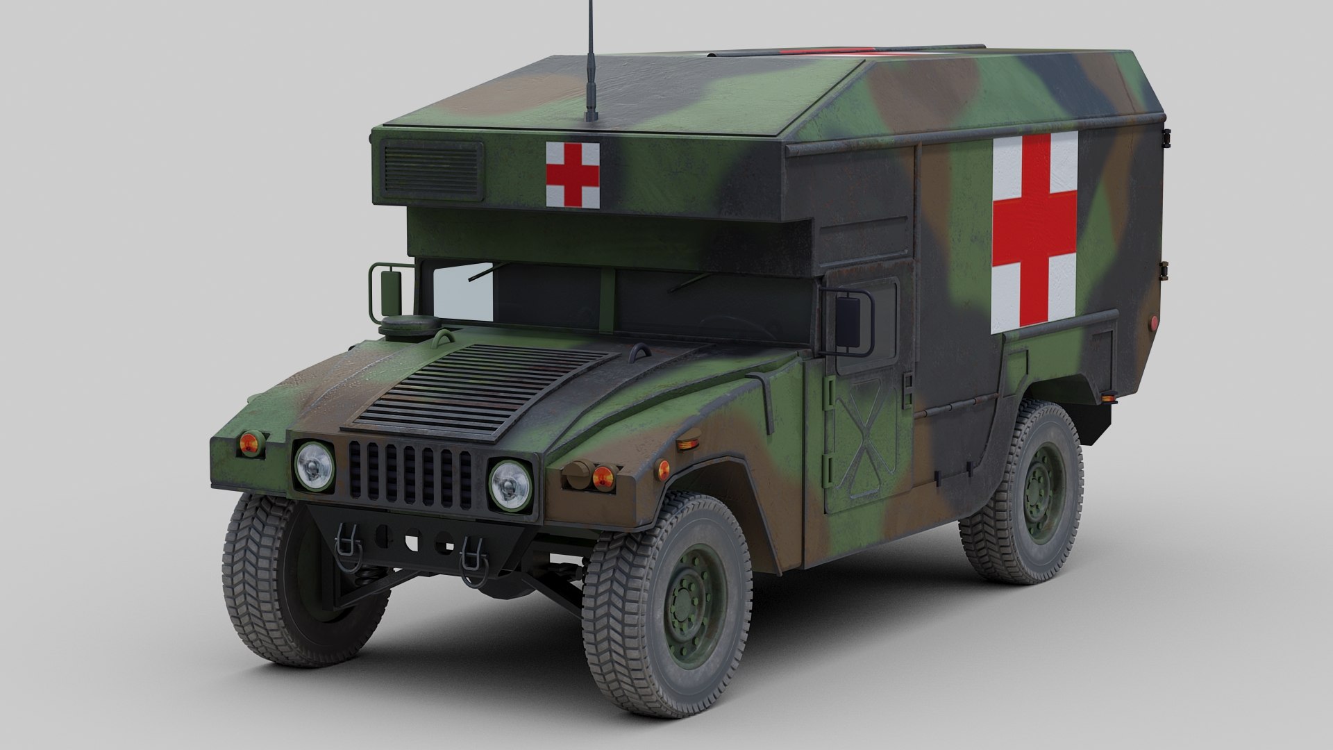 3D M997 Military Ambulance - TurboSquid 1596795