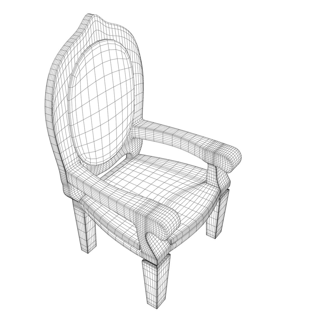 3d Model Doll Chair