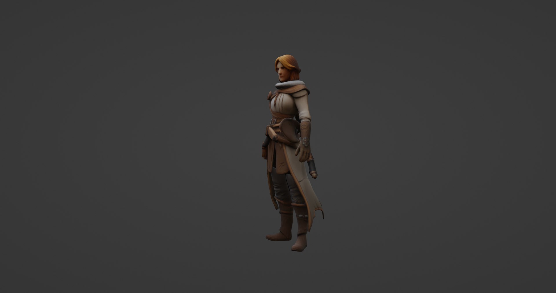 3D Fantasy Adventurer Female Character - 3D Model Model - TurboSquid ...