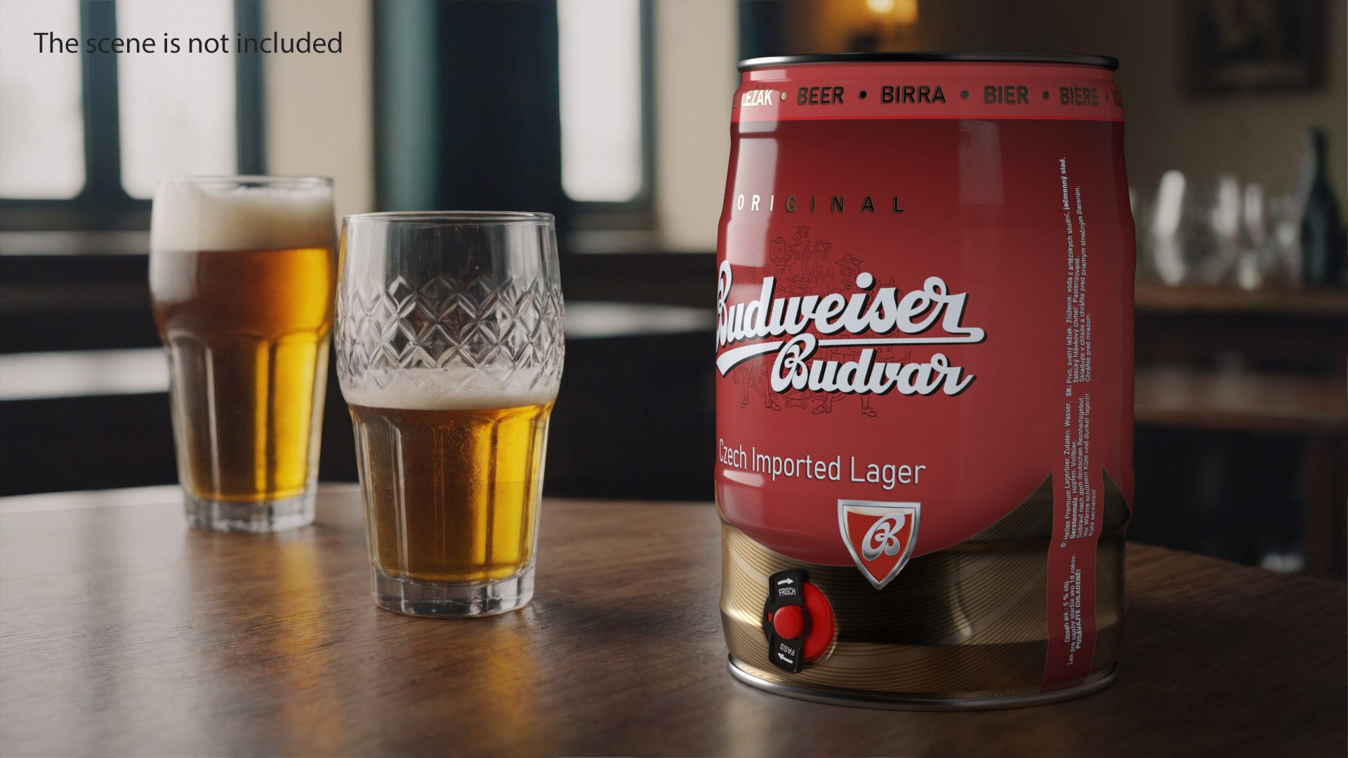 3D Model Budweiser Beer 5 Liter Barrel - TurboSquid 2277596