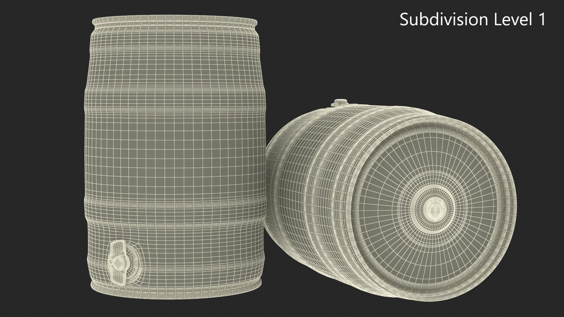 3D Model Budweiser Beer 5 Liter Barrel - TurboSquid 2277596