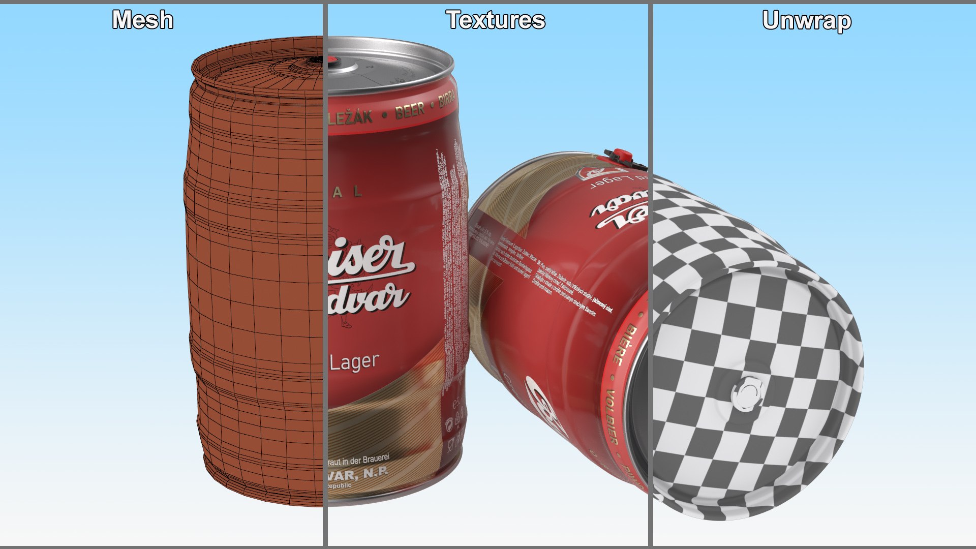 3D Model Budweiser Beer 5 Liter Barrel - TurboSquid 2277596