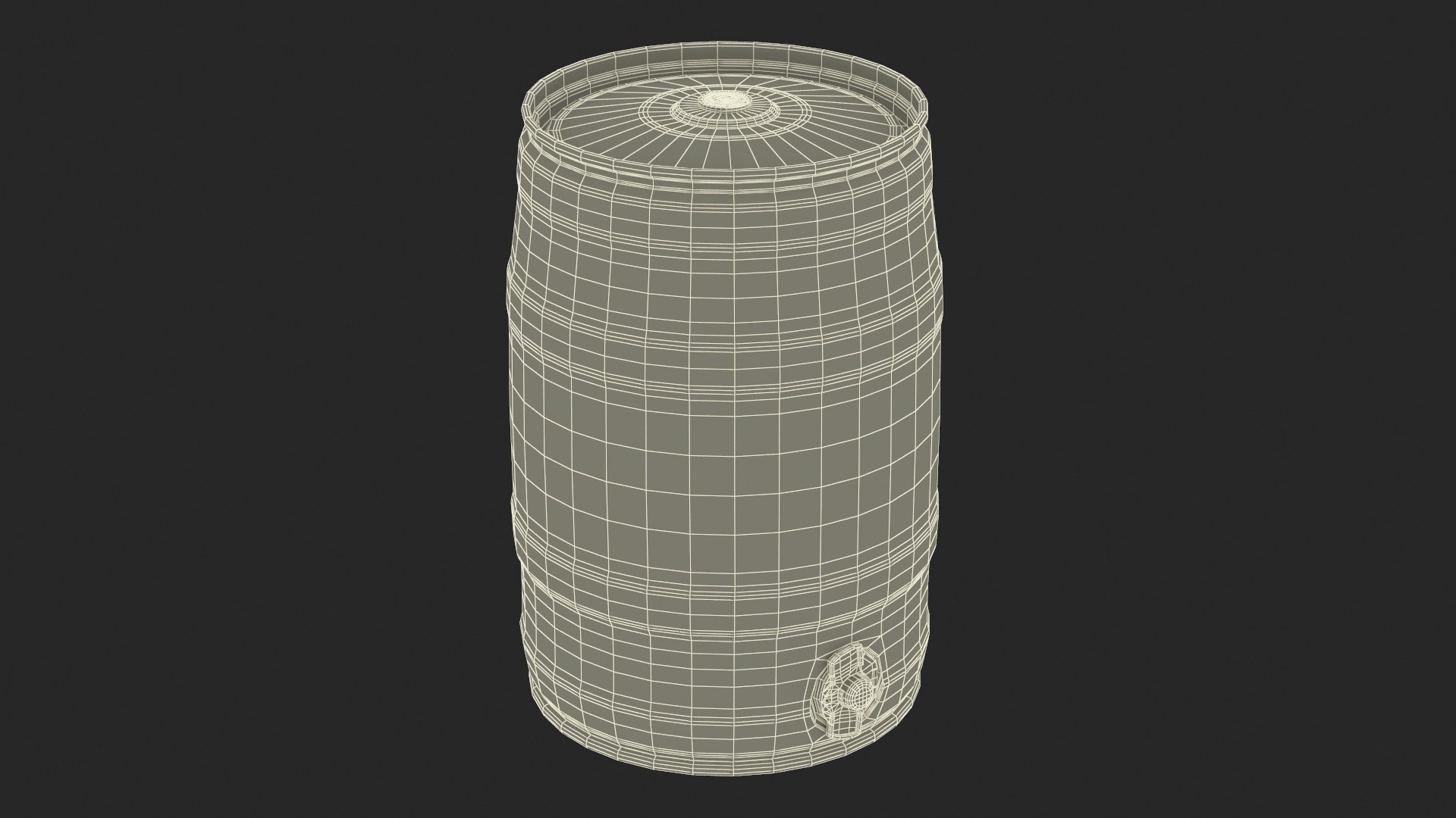 3D Model Budweiser Beer 5 Liter Barrel - TurboSquid 2277596