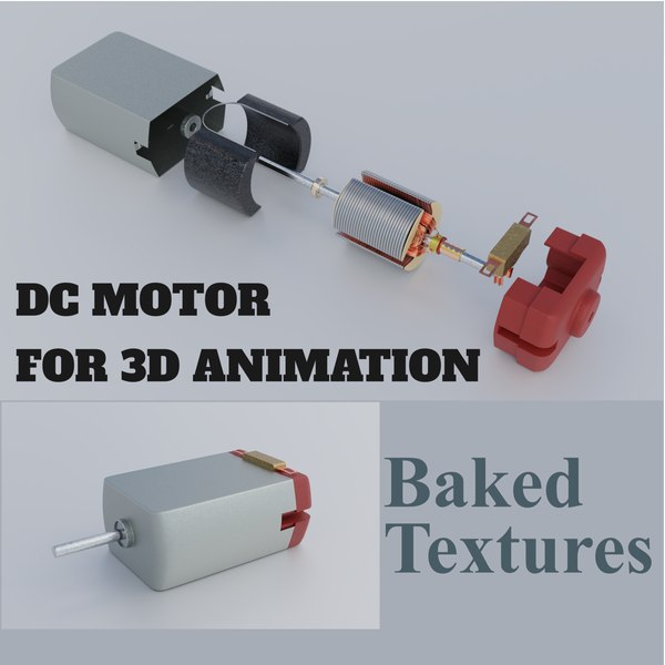 modelo 3d modelo 3d de motor de corriente continua - TurboSquid 2245506