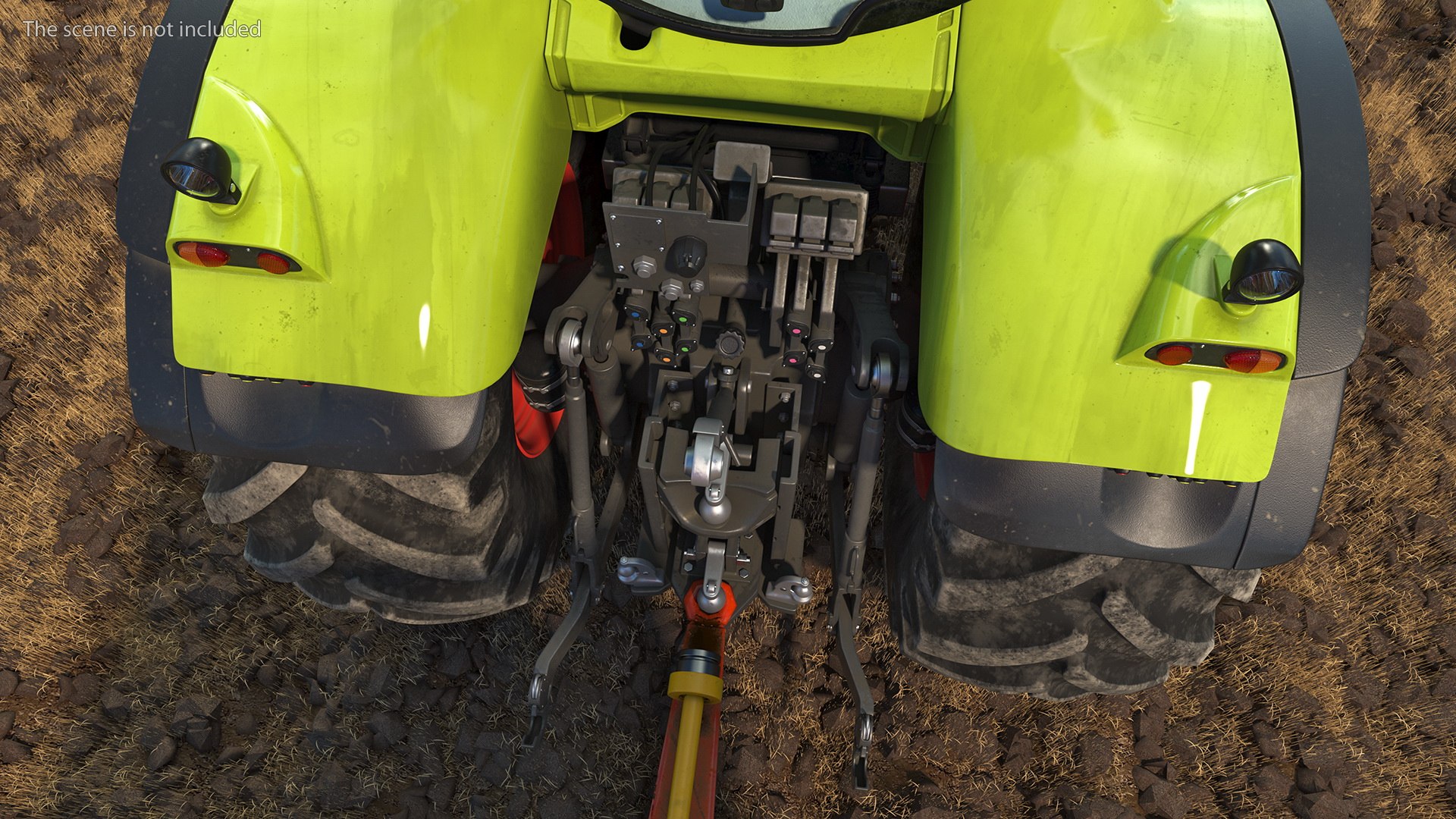 Tractor Claas Axion 800 with Sodimac Rafal 3300 Spreader 3D model ...