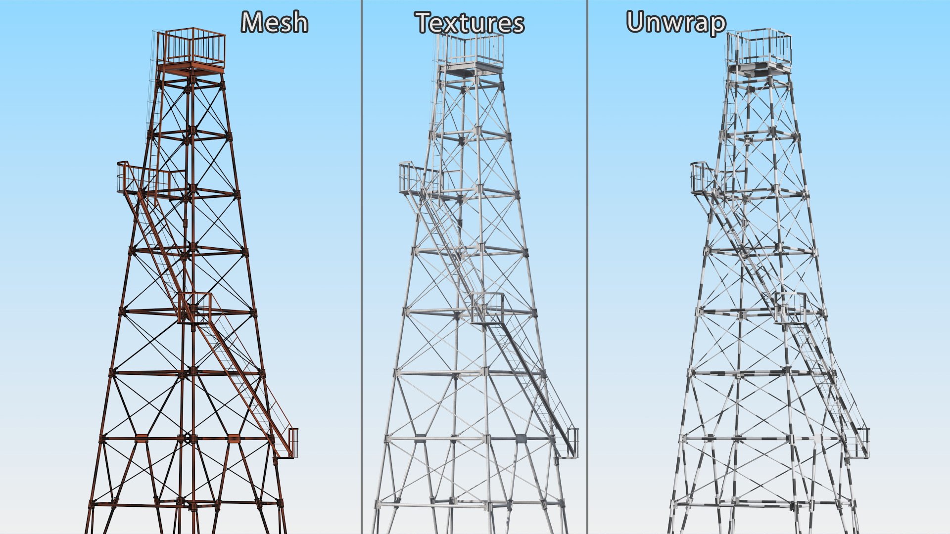 Fire Tower 3D Model - TurboSquid 2149900