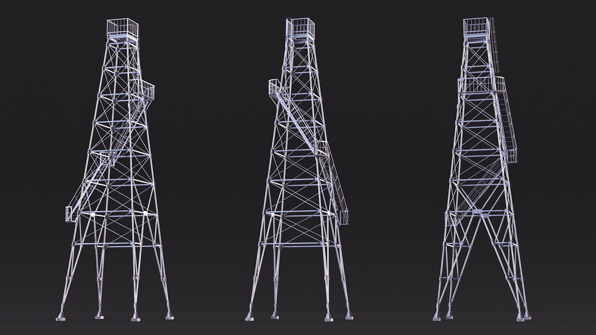 Fire Tower 3D Model - TurboSquid 2149900