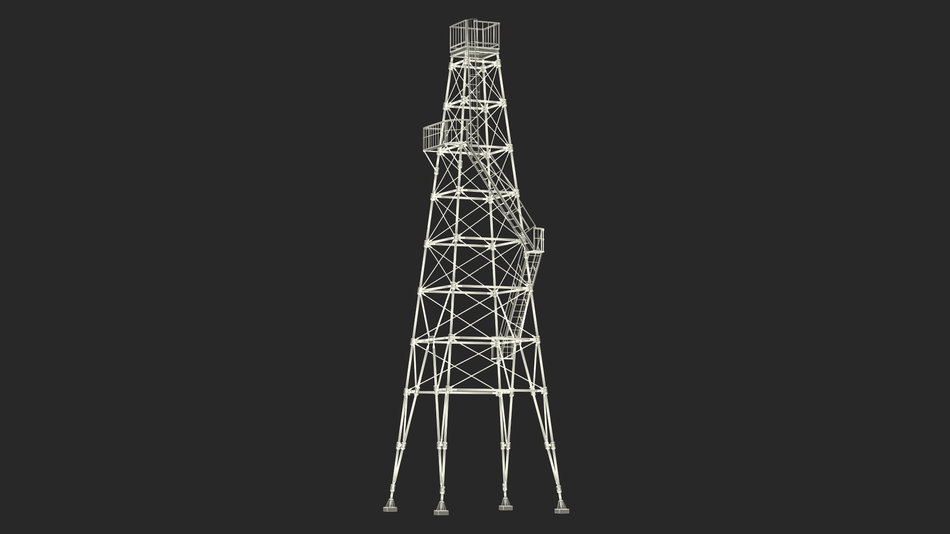 Fire Tower 3D Model - TurboSquid 2149900