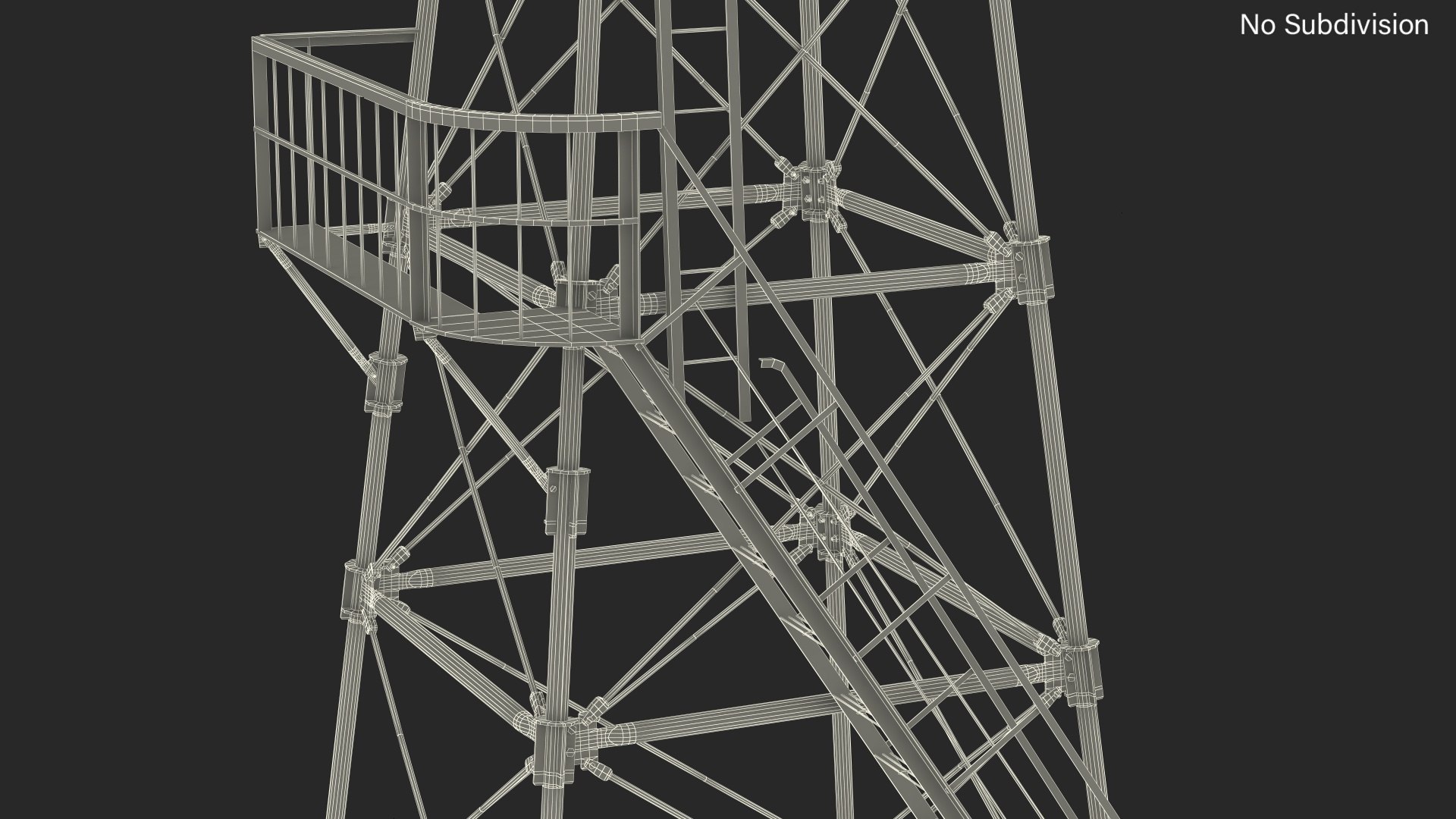 Fire Tower 3D Model - TurboSquid 2149900