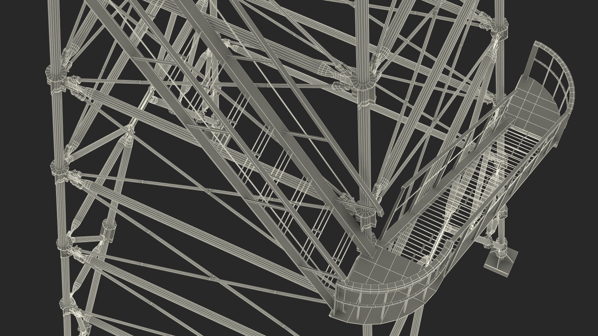 Fire Tower 3D model - TurboSquid 2149900