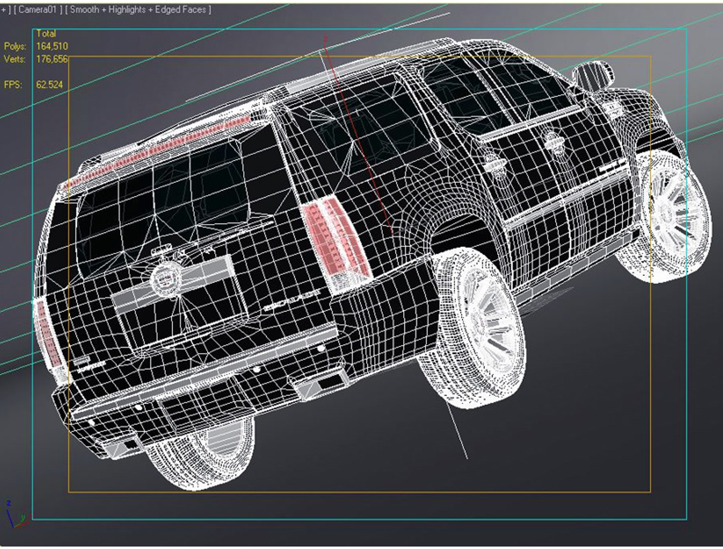 3d Cadillac Escalade Esv