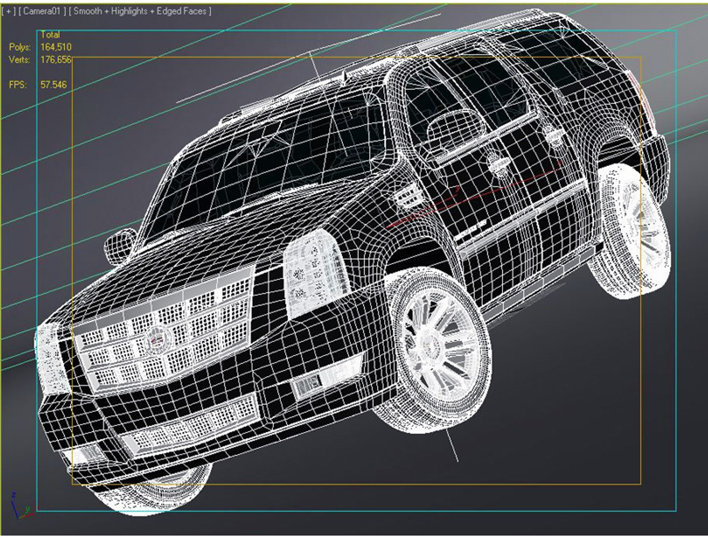 3d Cadillac Escalade Esv