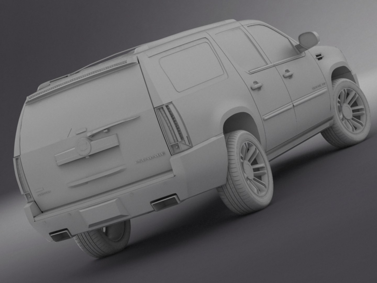 3d Cadillac Escalade Esv