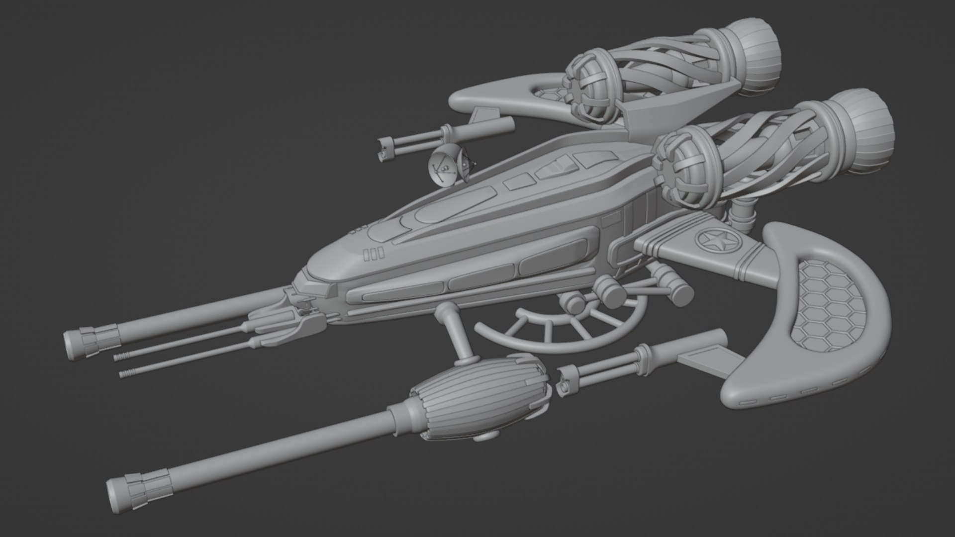 3D model Spaceship 001 - TurboSquid 2153245