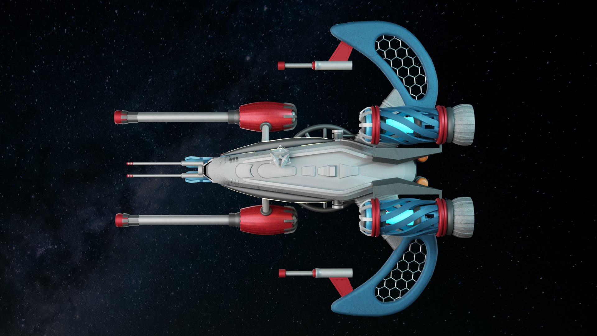 3D Model Spaceship 001 - TurboSquid 2153245