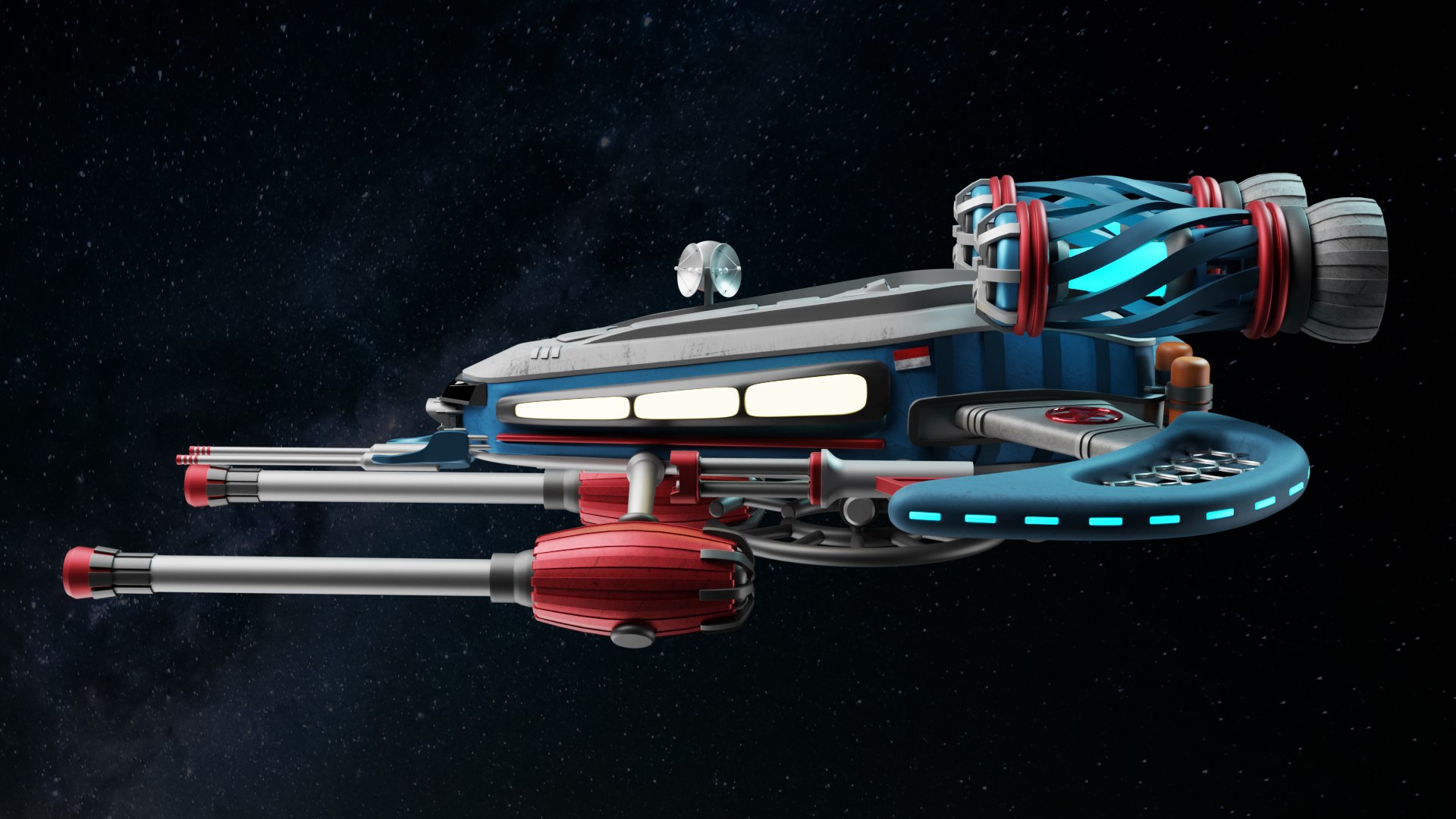 3D Model Spaceship 001 - TurboSquid 2153245