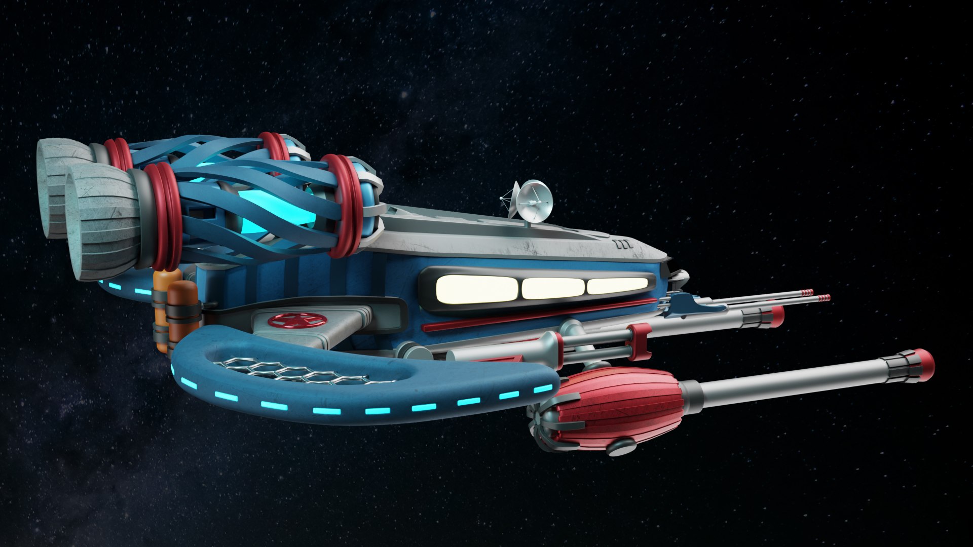 3D Model Spaceship 001 - TurboSquid 2153245