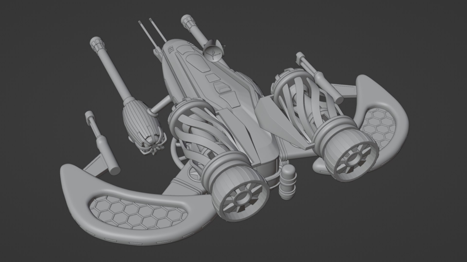 3D model Spaceship 001 - TurboSquid 2153245