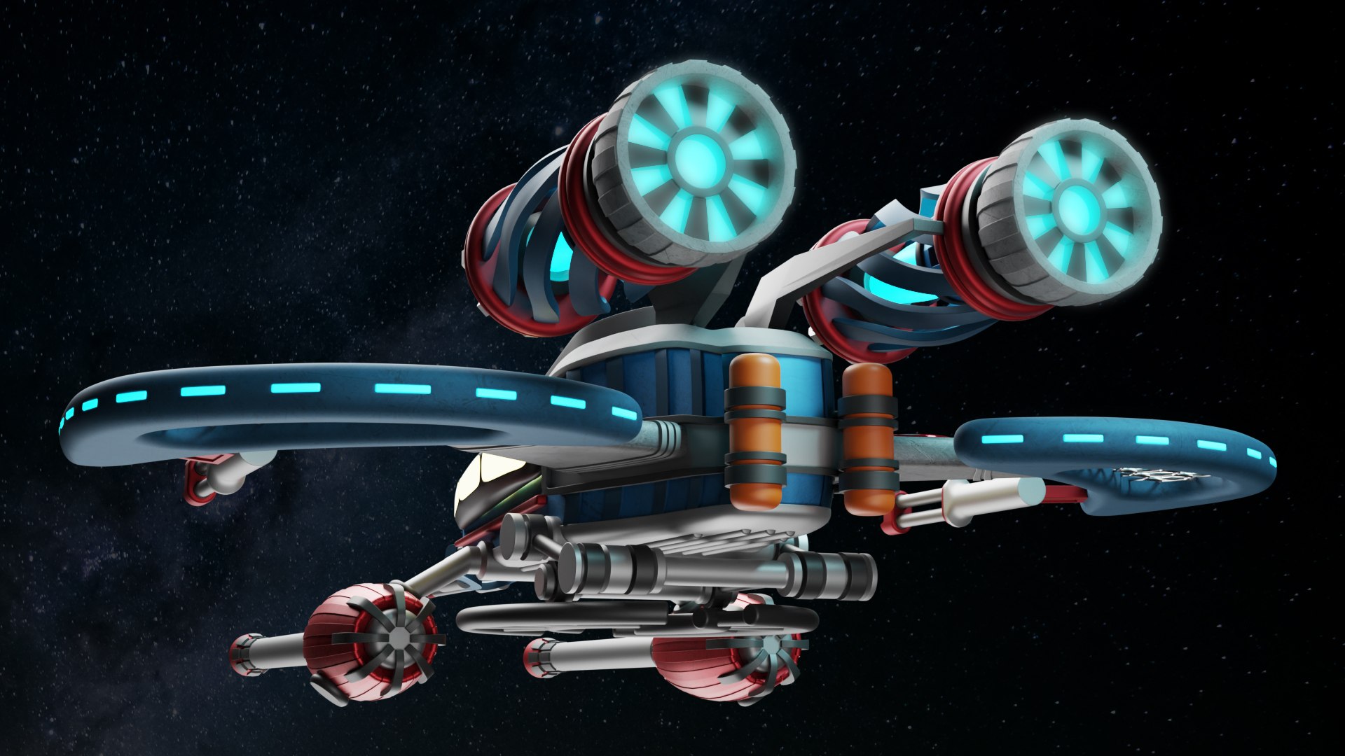 3D Model Spaceship 001 - TurboSquid 2153245