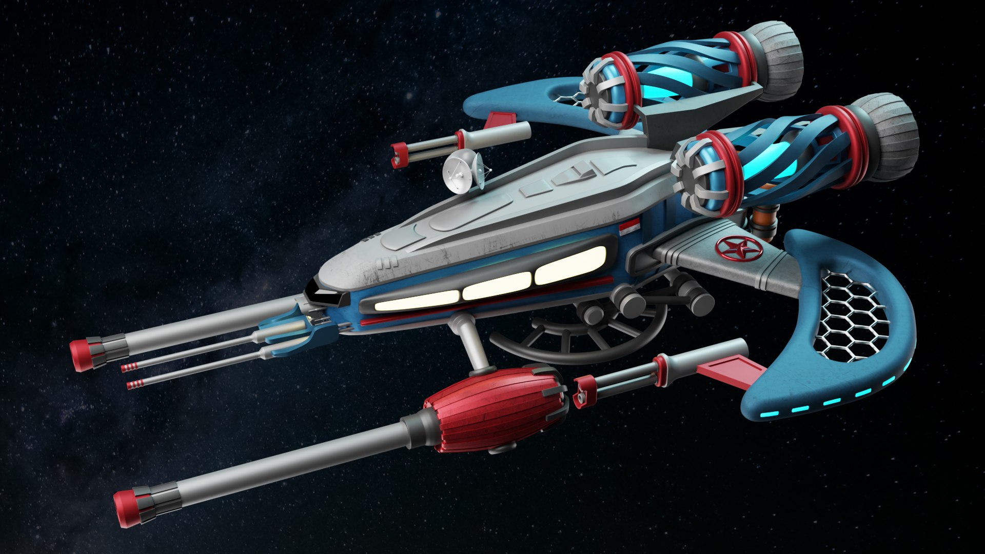 3D Model Spaceship 001 - TurboSquid 2153245