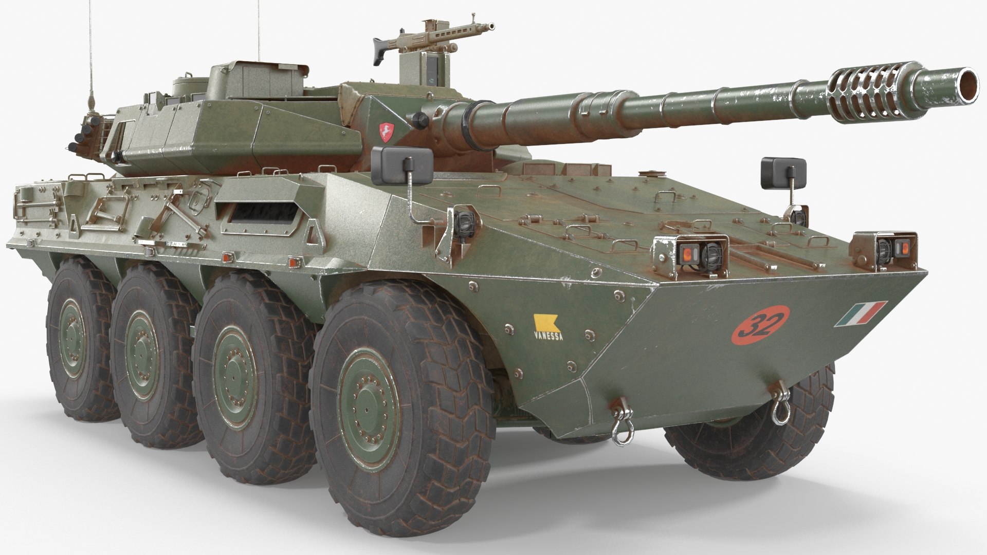 3D Wheeled Tank Centauro Model - TurboSquid 1966851
