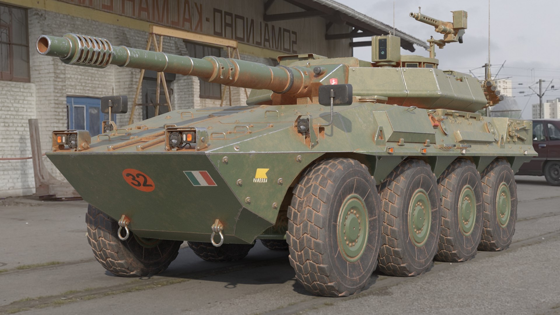 3D Wheeled Tank Centauro Model - TurboSquid 1966851