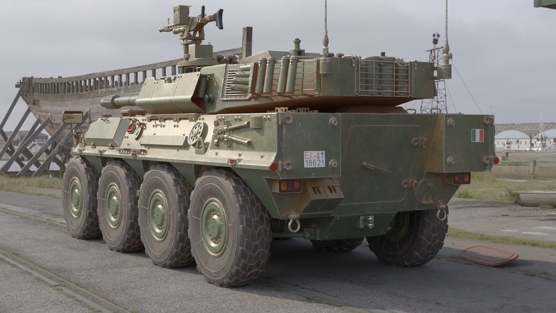 3D Wheeled Tank Centauro Model - TurboSquid 1966851