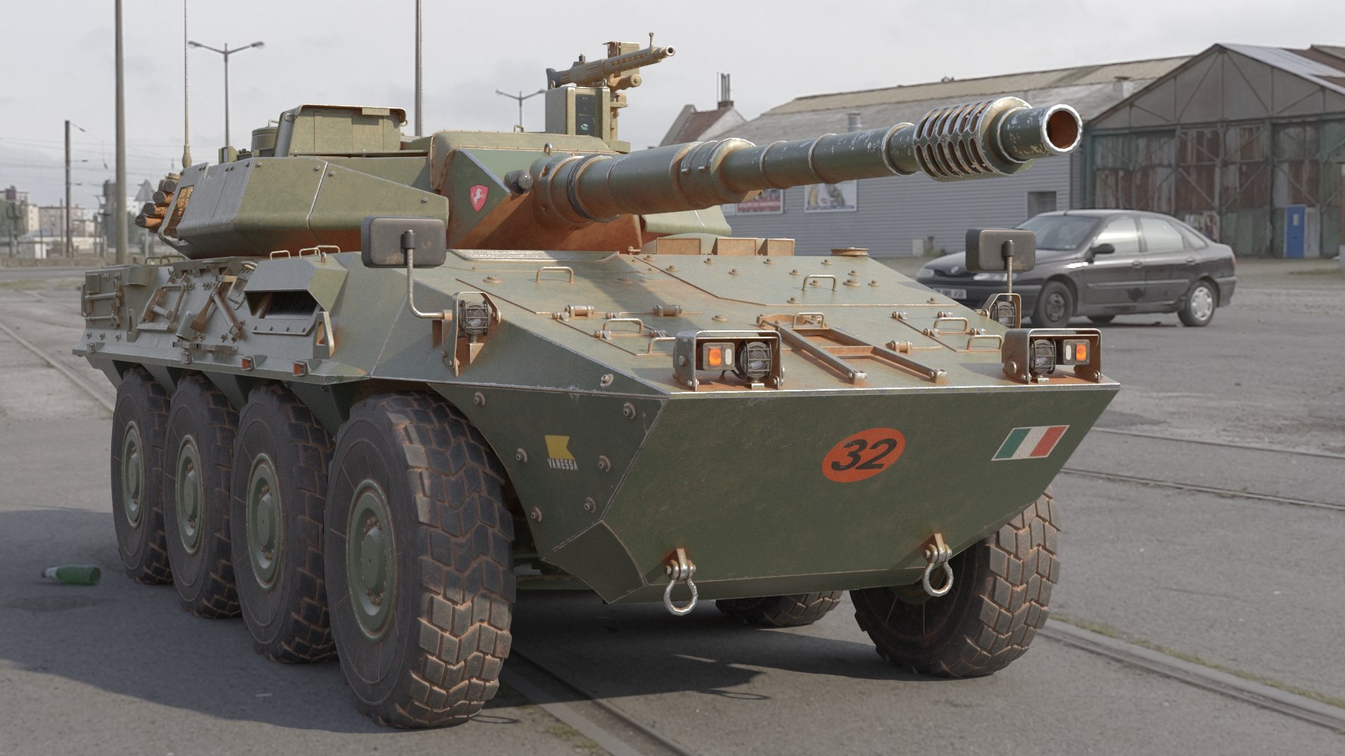 3D Wheeled Tank Centauro Model - TurboSquid 1966851