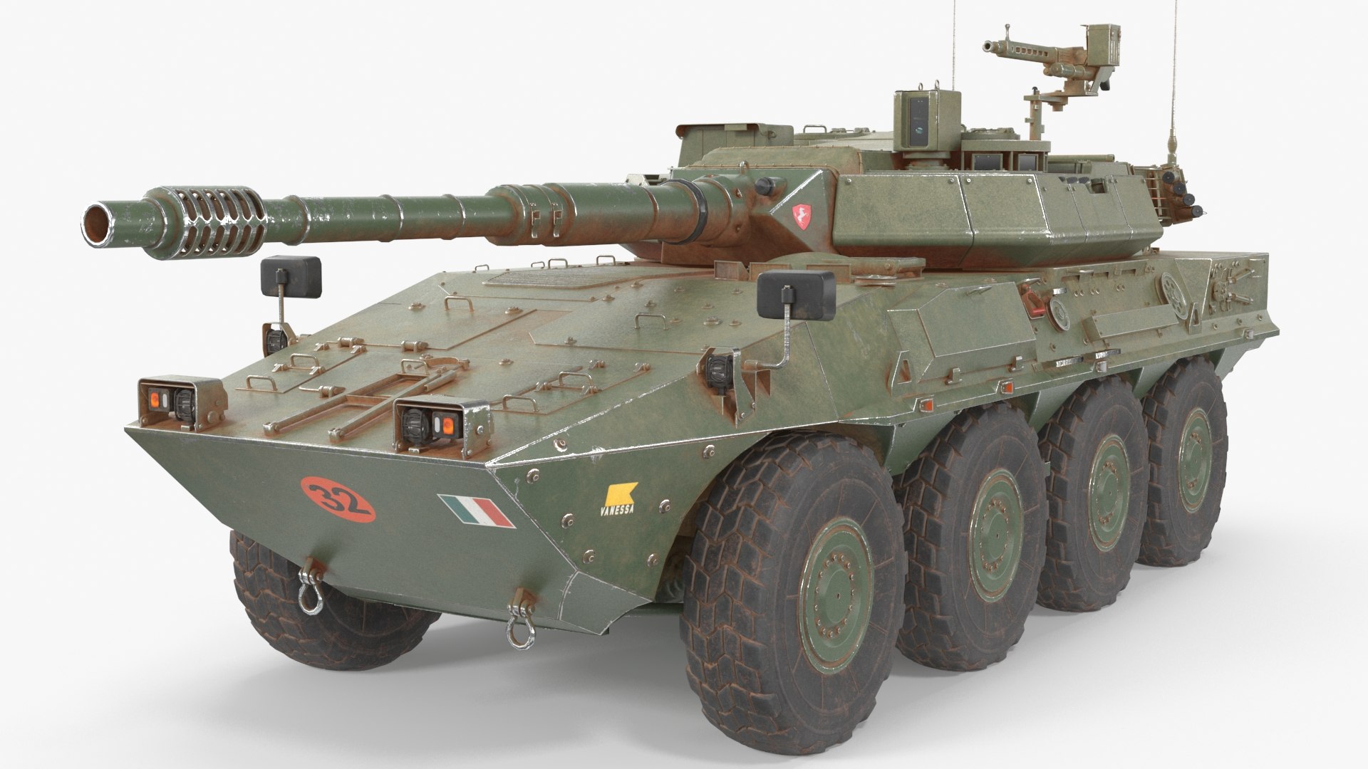 3D Wheeled Tank Centauro Model - TurboSquid 1966851