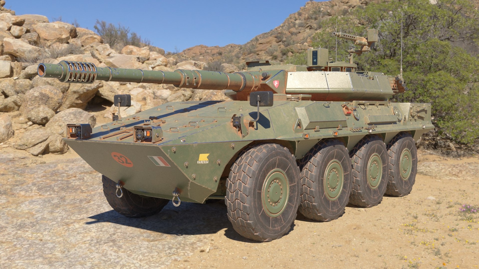 3D Wheeled Tank Centauro Model - TurboSquid 1966851