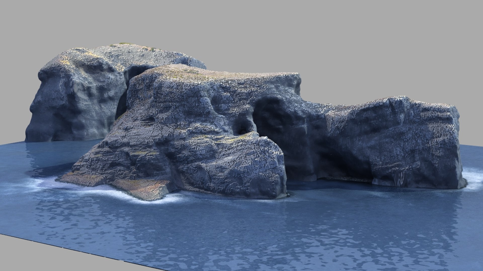 Cliff Island 3D Model - TurboSquid 1530232
