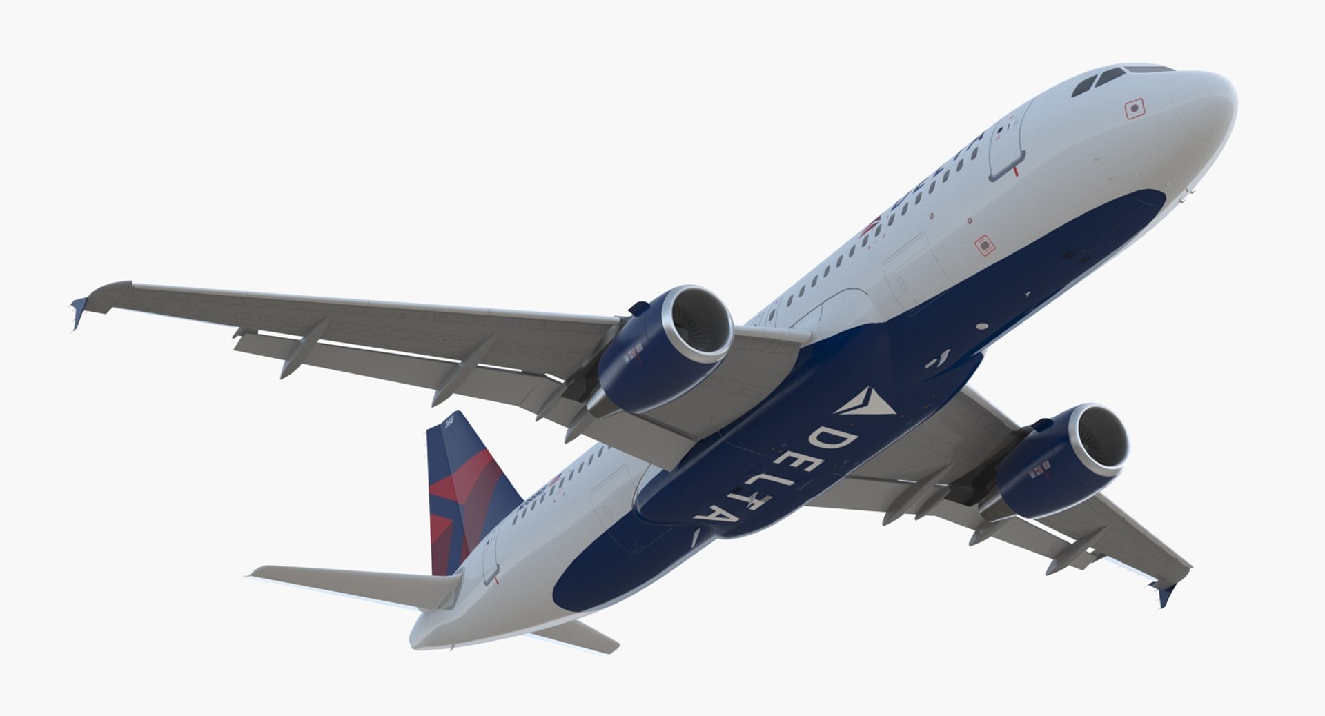 Airbus a320 delta air lines model - TurboSquid 1287010