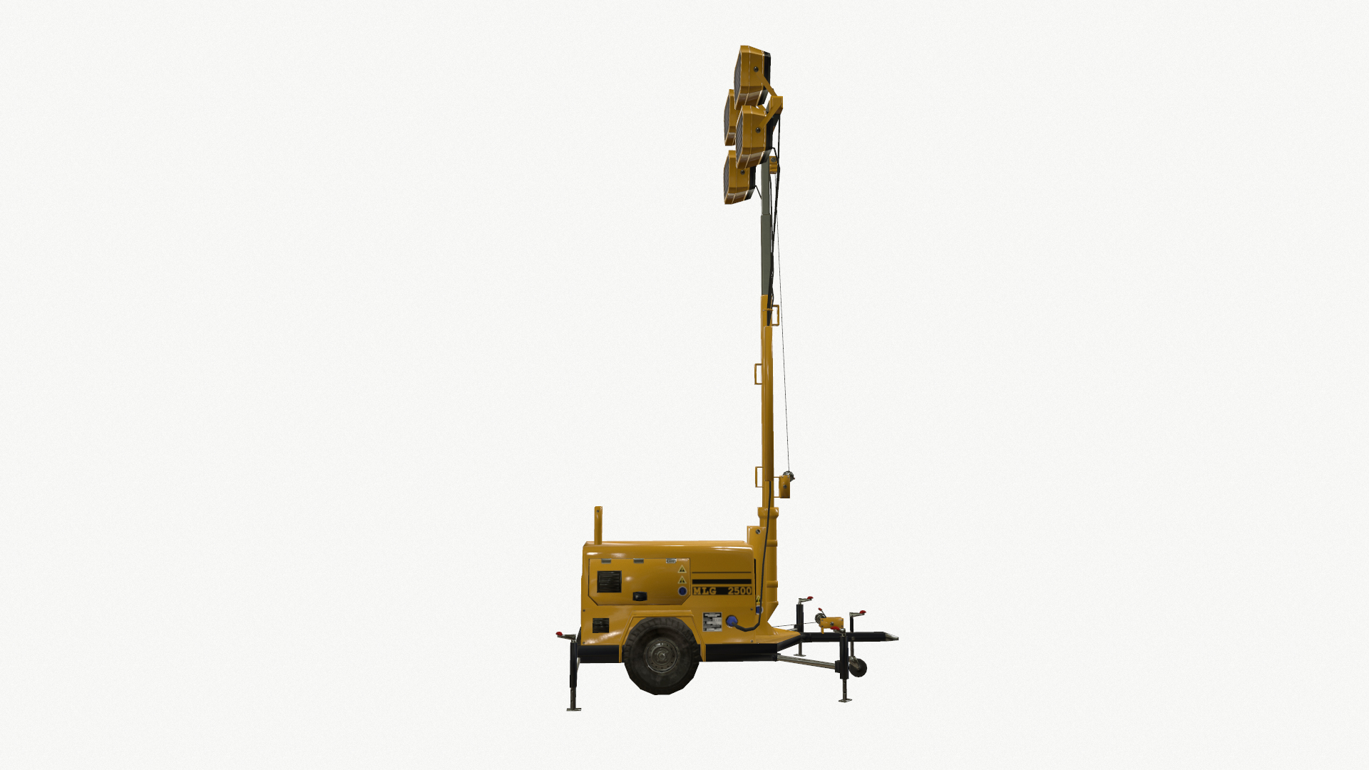 3D Model Light Tower Generator - TurboSquid 1466293