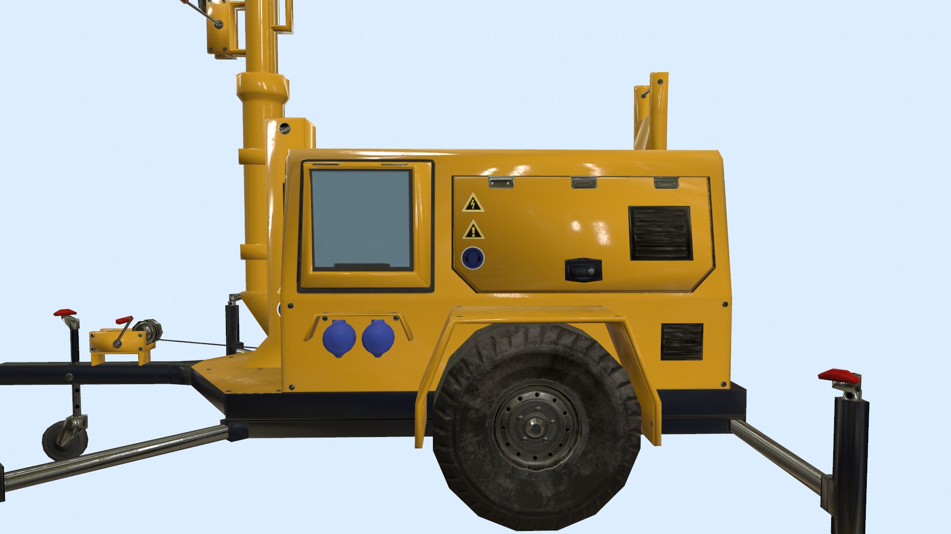 3D Model Light Tower Generator - TurboSquid 1466293