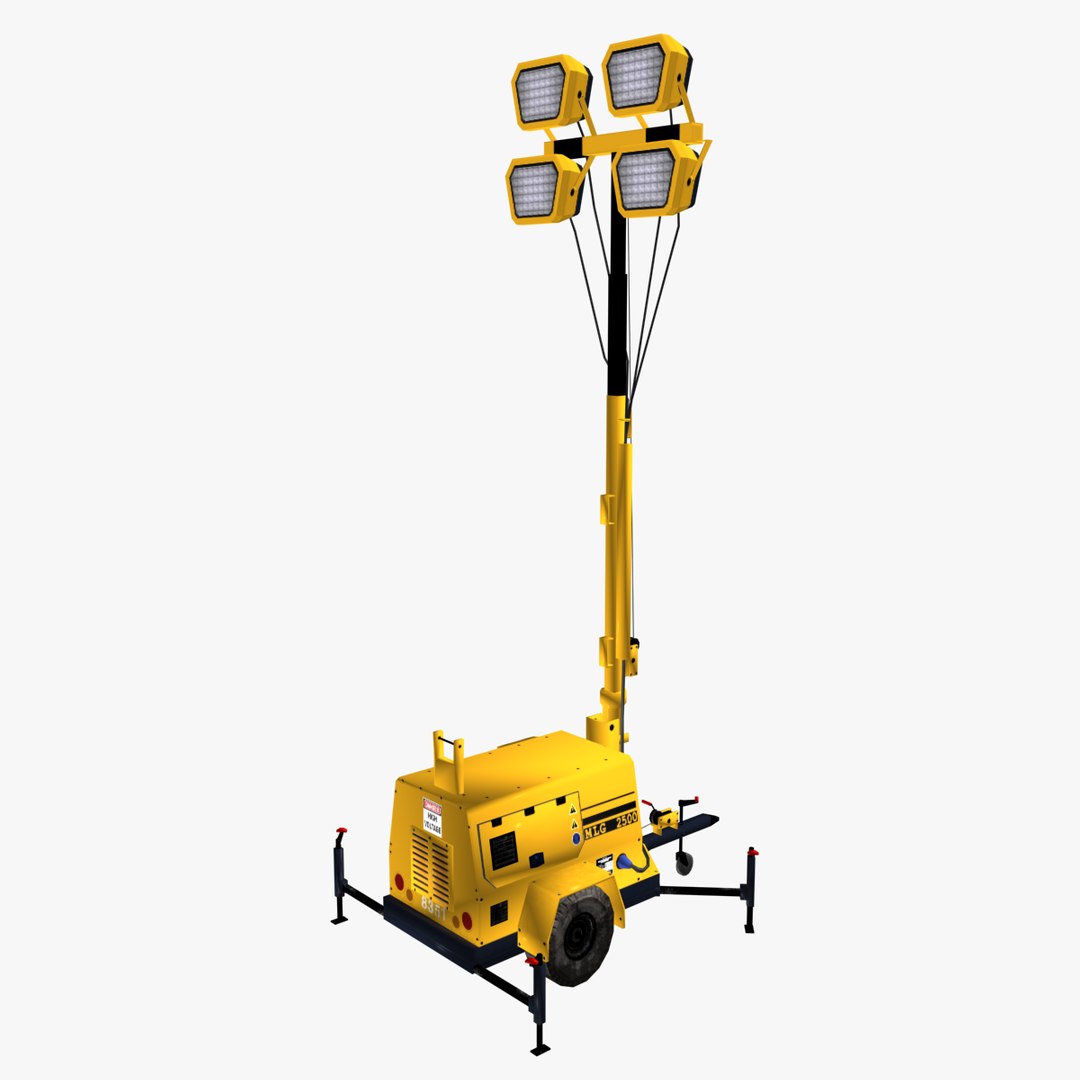 3D model light tower generator - TurboSquid 1466293