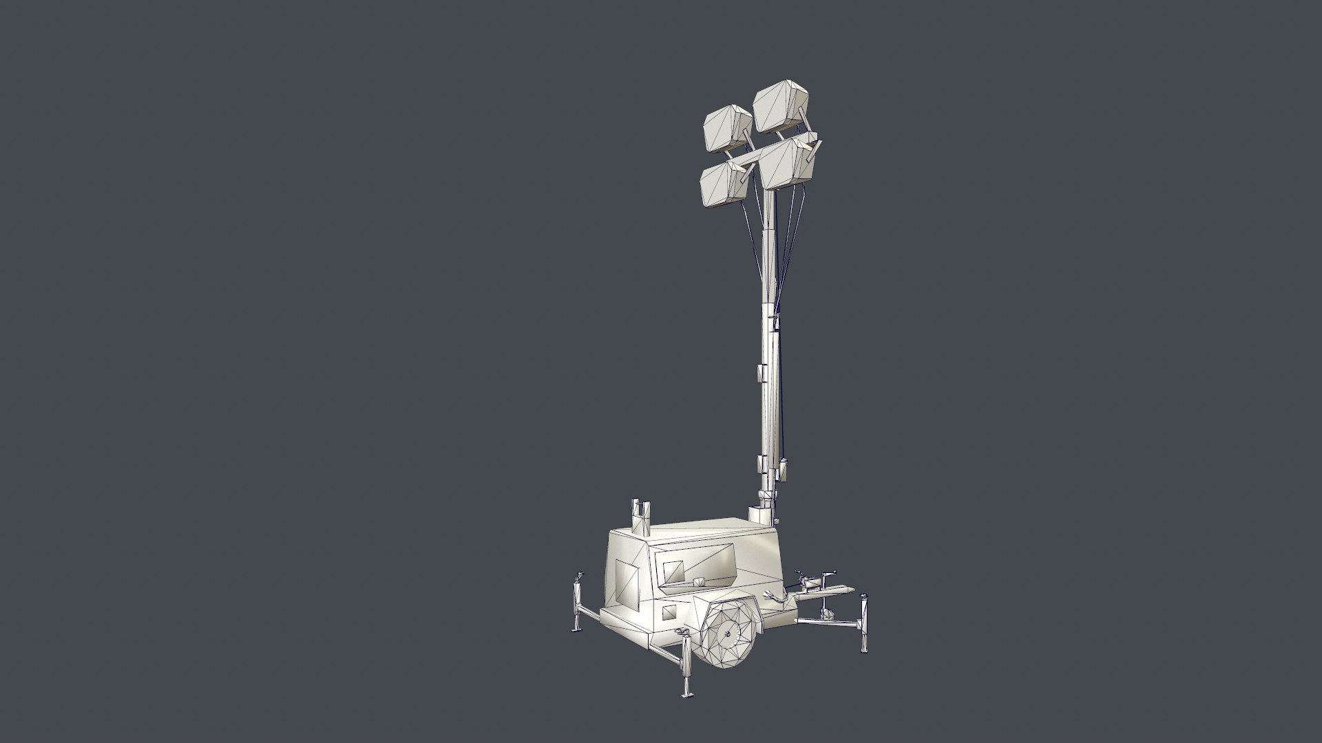 3D model light tower generator - TurboSquid 1466293