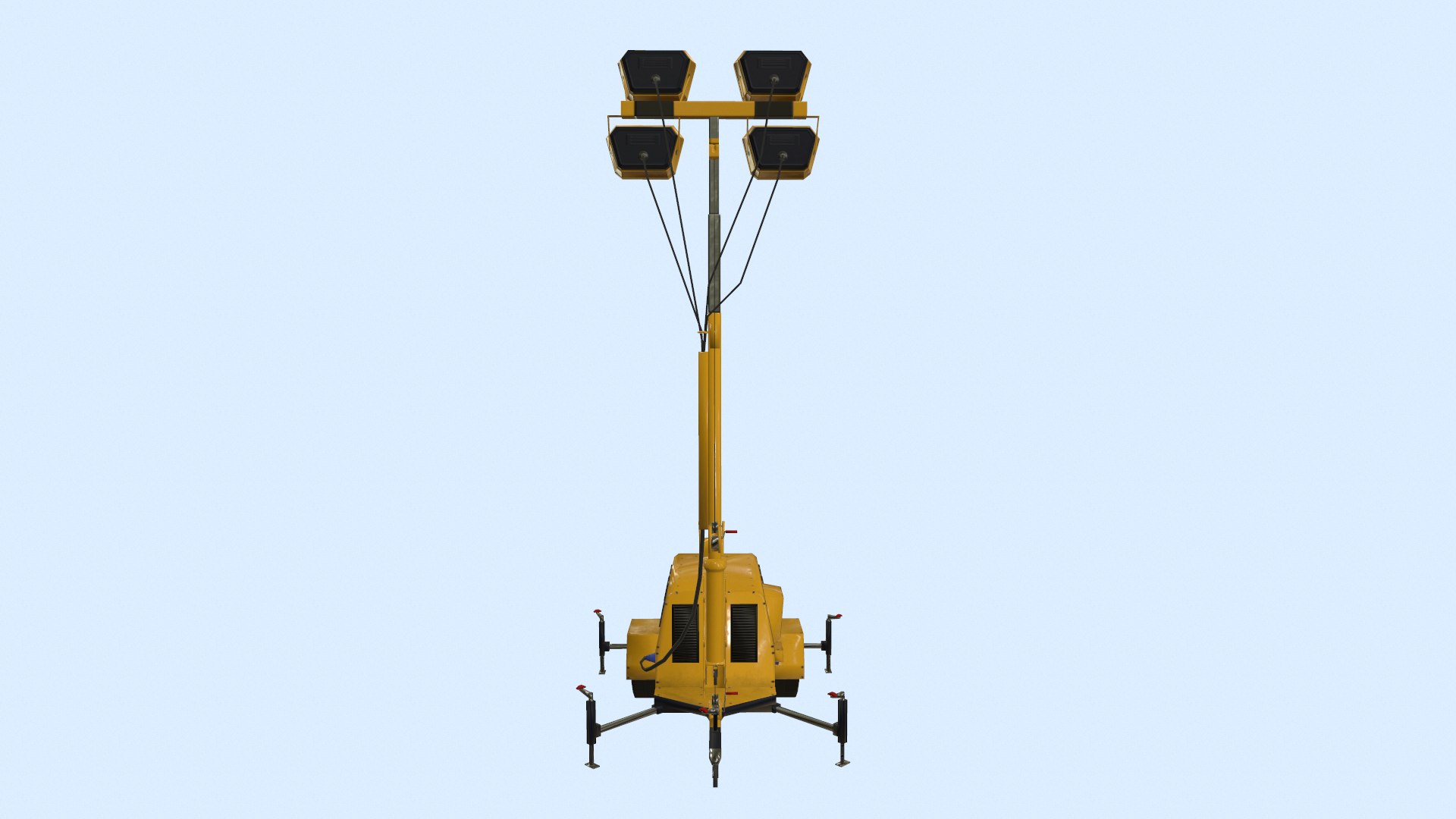 3D Model Light Tower Generator - TurboSquid 1466293